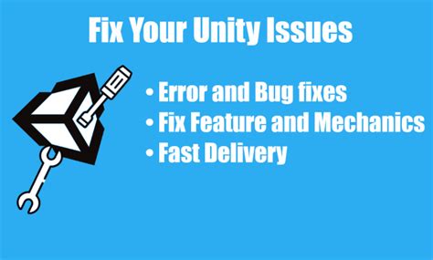 Fix Your Unity Bugs And Errors By Khalido Fiverr