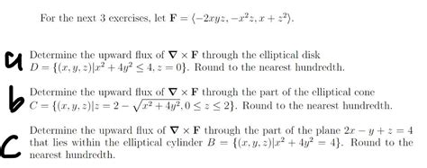 Solved For The Next 3 Exercises Let F 2xyz X2z X Z2 Chegg Com