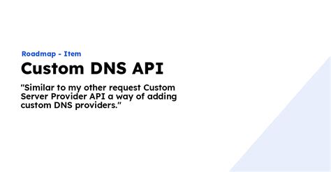 Custom Dns Api Ploi Roadmap