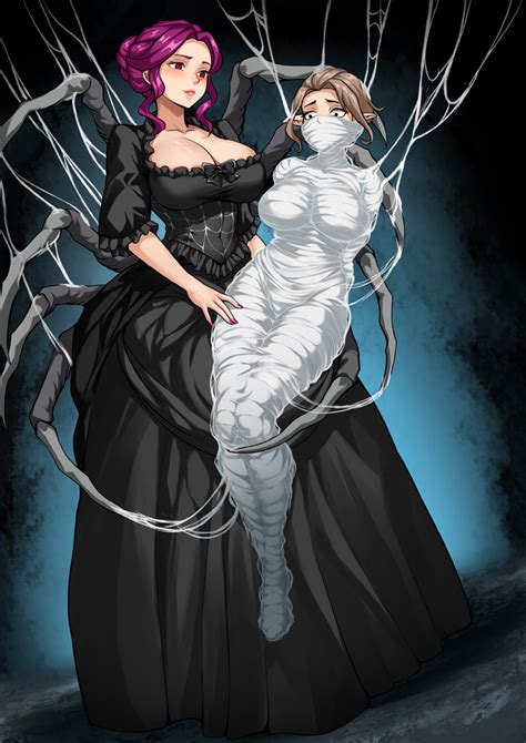 Rule 34 Black Eyes Brown Hair Cleavage Cocoon Elf Ears Female Female Only Gag Hadant