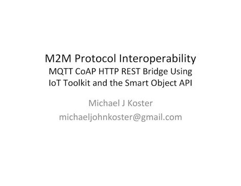 Pdf M2m Protocol Interoperability Using Iot Toolkit Dokumentips