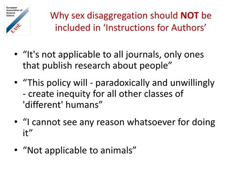 PPT Making Visible The Invisible Sex And Gender Dimensions In Scientific Research And