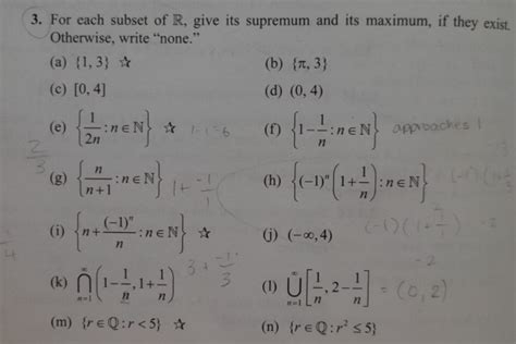 Solved Calculate Sup Inf Max Min Problem B D F Chegg Com