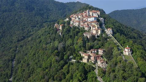 Sacro Monte Di Varese Lombardy Italy Aerial View Stock Image Image