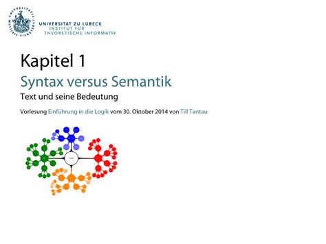Syntax Versus Semantik Text Und Seine Bedeutung