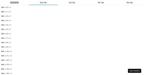Tabs Forked Codesandbox