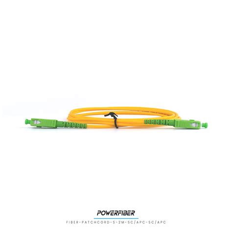 PATCHCORD SIMPLE MONOMODO METROS SC APC SC APC POWERFIBER ARGENTINA