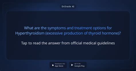 What Are The Symptoms And Treatment Options For Hyperthyroidism Excessive Production Of Thyroid