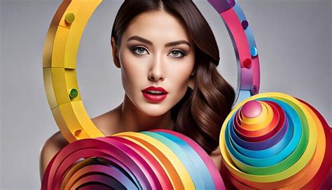 Playful Spectrum Circle Premium Ai Generated Image