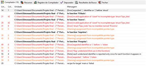 Struct Problema Na Compilação Muitos Problemas Ccc Clube Do Hardware