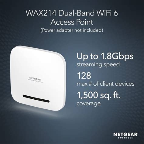 Netgear Ax1800 Wifi 6 Netgear Wifi 6 Access Point Wax214v2 Dual