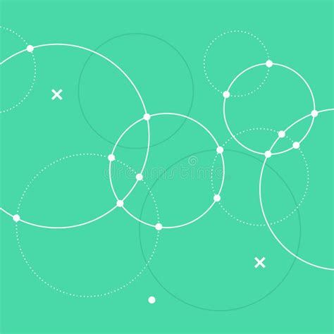 Circle Connect Background Line Graphic Vector Design Circle Connection Network Design