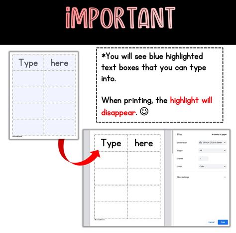 Editable Flash Cards With Dotted Lines 10 Per Page Flashcards