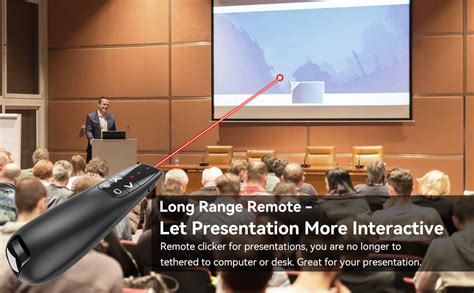 Powerpoint Clicker Remote 2 In 1 Usb Type C Plug And Play Wireless Presentation