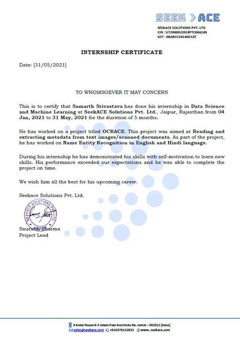 samarth srivastava on linkedin datasciencewithpython internship machinelearningalgorithms