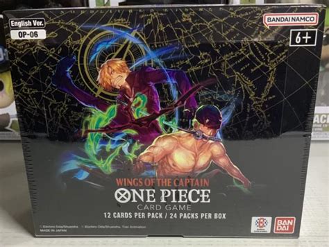 One Piece Bandai Op 06 Wings Of Captain 24 Booster Box New Sealed Eng
