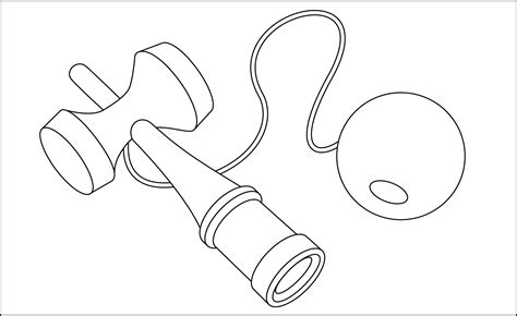 高齢者レク素材 けん玉 モノクロ｜イラスト｜介護レク広場～レク素材やレクネタ（企画書）の無料ダウンロード