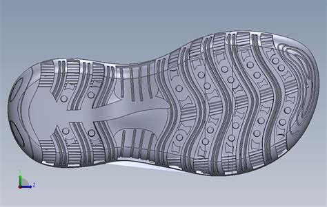 篮球鞋鞋底 SOLIDWORKS 2013 模型图纸免费下载 懒石网