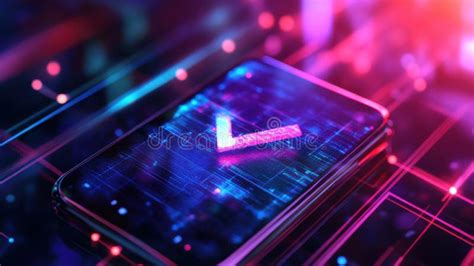 Digital Kyc Verification Process On A Smartphone Screen With Facial Recognition Technology