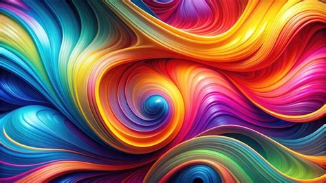 Vibrant Abstract Background With Wavy Lines Generative Ai Premium Ai