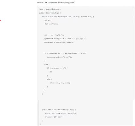 Solved Which XXX Will Complete The Code ConvertToBinary Chegg