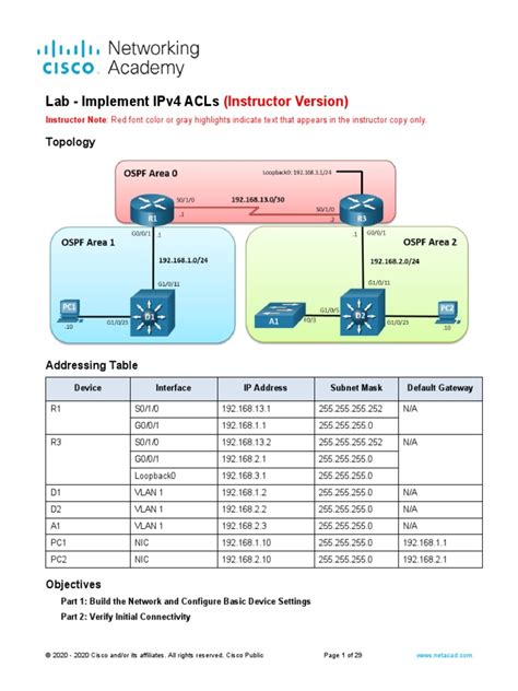2612 Lab Implement Ipv4 Acls Ilm Pdf
