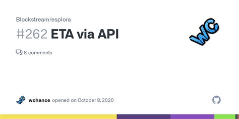 Eta Via Api · Issue 262 · Blockstream Esplora · Github