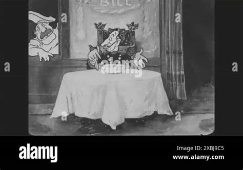 1910s In This Animated Film Uncle Sam Leads A Marching Army Of Food