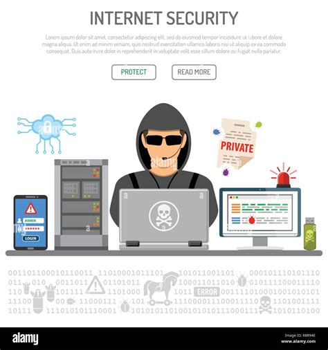 Hacker Hacking Software Stock Vector Images Alamy