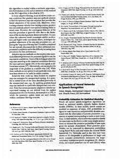 Applications Of Neural Networks To Speech Recognition Ieee Journals