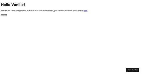 Sample Codesandbox Codesandbox