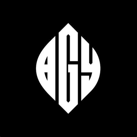 Bgy Diseño De Logotipo De Letras Circulares Con Forma De Círculo Y