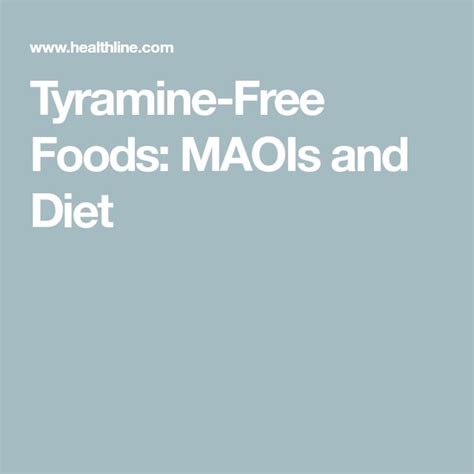 Tyramine Free Foods Maois And Diet Low Tyramine Diet Headache Diet