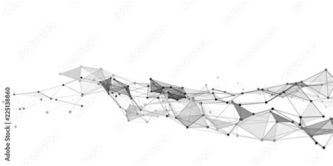 Abstract Technology Background Science Background Big Data Background Vector Plexus Effect