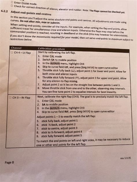 Problem With Programming Flaps Opentx And E Soar Plus Rc Equipment