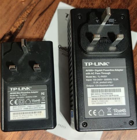 Tp Link Powerline Adapters With Ac Pass Through Computers Tech Parts Accessories