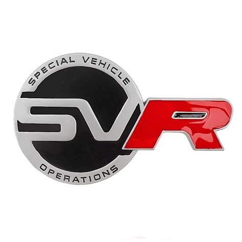 Buy Csc Auto Tailgate Badge 3d Metal Svr Trunk Badge Body Emblems For