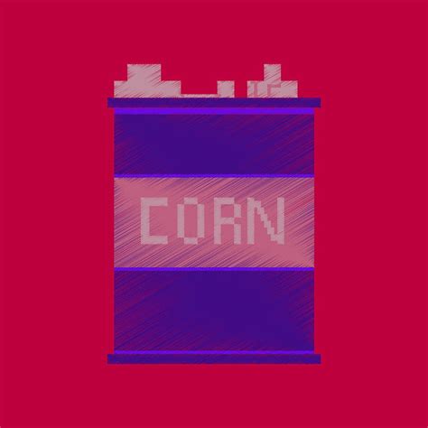 유리 벡터에서 플랫 음영 스타일 아이콘 픽셀 옥수수 Eps Ai Uidownload