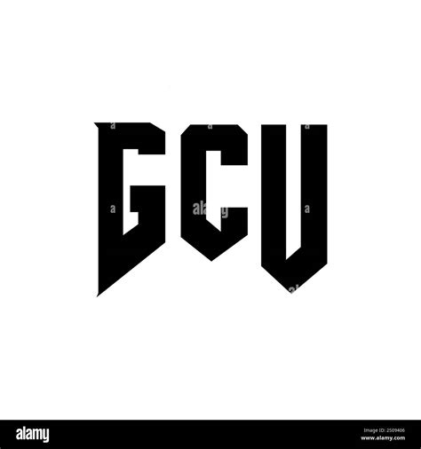 Gcu Letter Logo Design For Technology Company Gcu Logo Design Black And White Color Combination