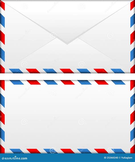 Airmail Envelope Stock Vector Illustration Of Clipart 25360240