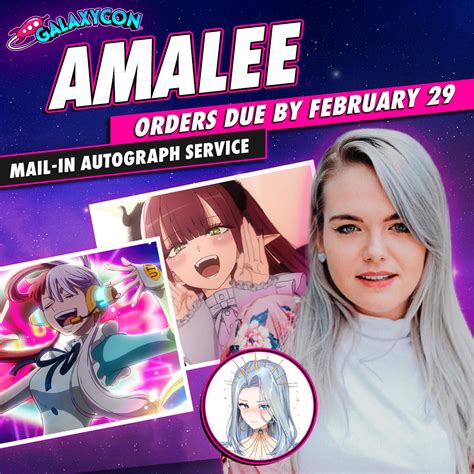 Amalee Mail In Autograph Service Orders Due February 29th