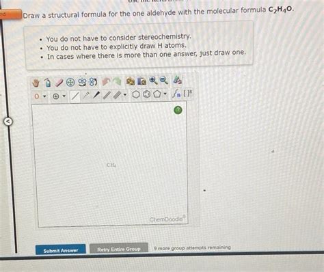 [solved] Draw A Structural Formula For The One Aldehyde Wi
