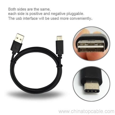 Reversible USB Type C To Reversible USB Type A Cable Hengye Cable Factory Store