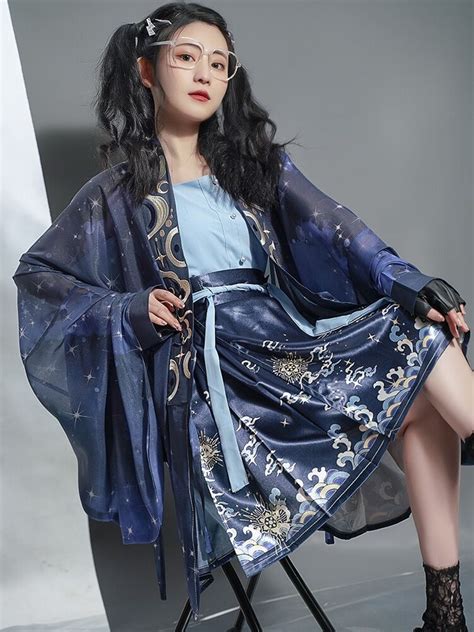Modern Hanfu Chinese Fashion Clothing Female Hanfu Dresses Yandan