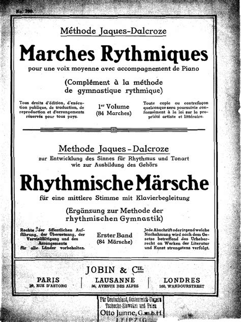 Free Scores Com Jaques Dalcroze Emile Thode Jaques Dalcroze Partie Complement Marches