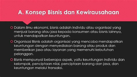 Pengantar Bisnis Konsep Bisnis Dan Kewirausahaan Universitas