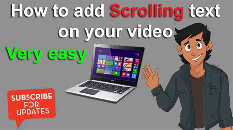 Add Scrolling Text To Video How To Make Scrolling Text On Video