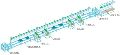 【中南】输送设备 车位锁倍速链组装流水线3d模型下载三维模型solidworks模型 制造云 产品模型