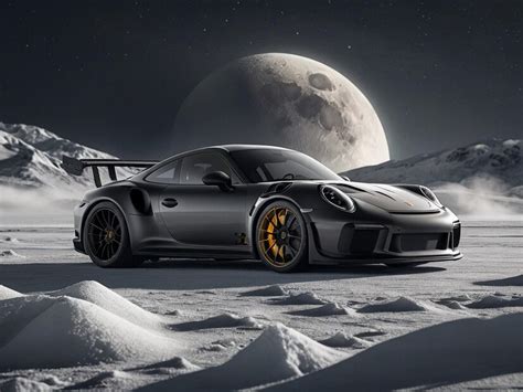 Premium Photo Porsche On Moon