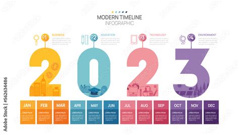 Infographic Calendar Template